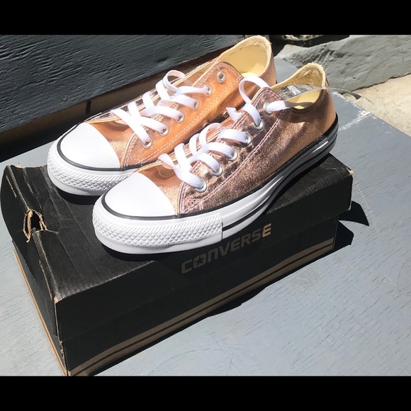 Converse | Shoes | Metallic Sunset Glowwhite Converse | Poshmark